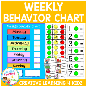 weekly behavior chart reward visual