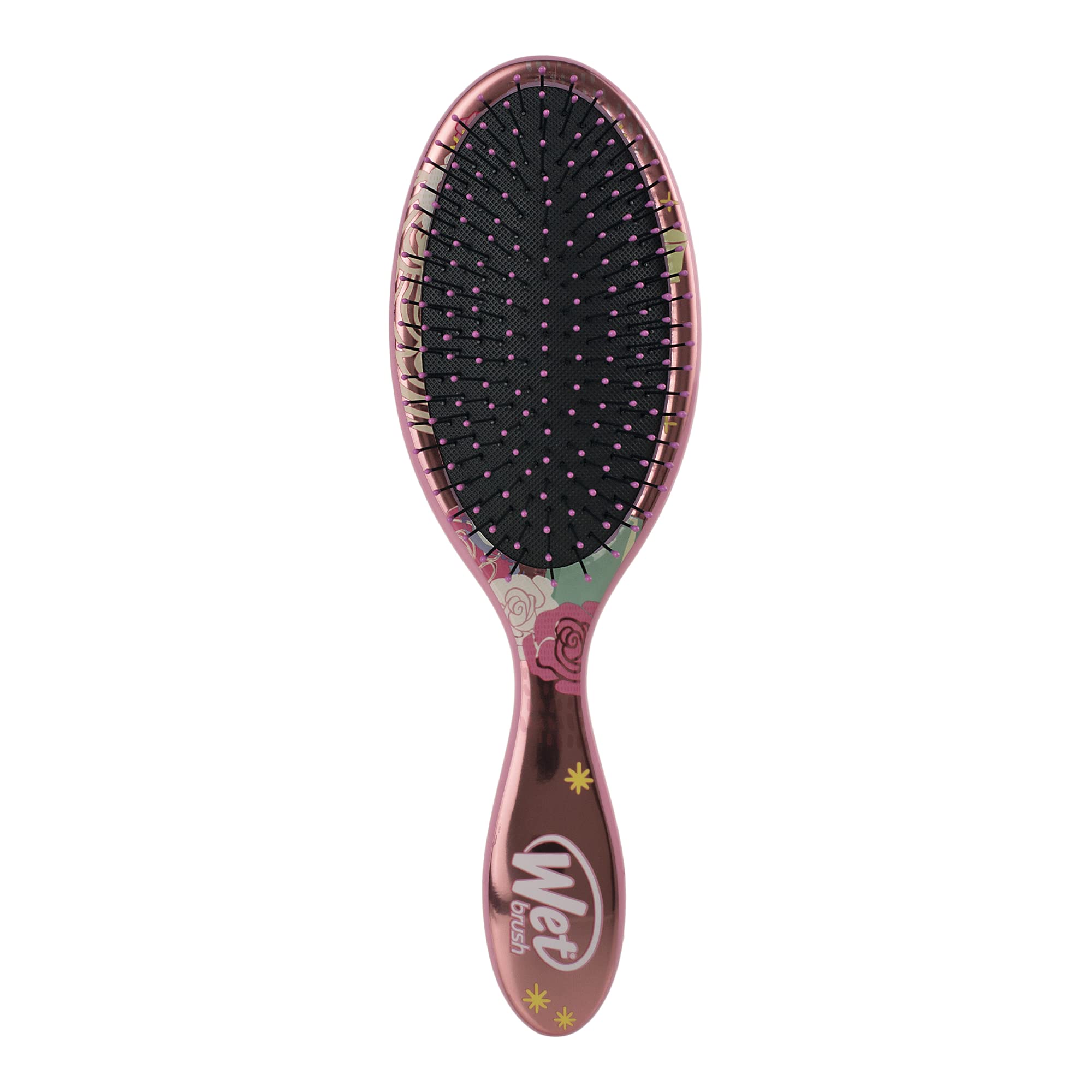 Wet Brush Disney Original Detangler Brush Princess Wholehearted - Rapunzel, Silver - All Hair Types - Ultra-Soft IntelliFlex Bristles Glide Through Tangles with Ease