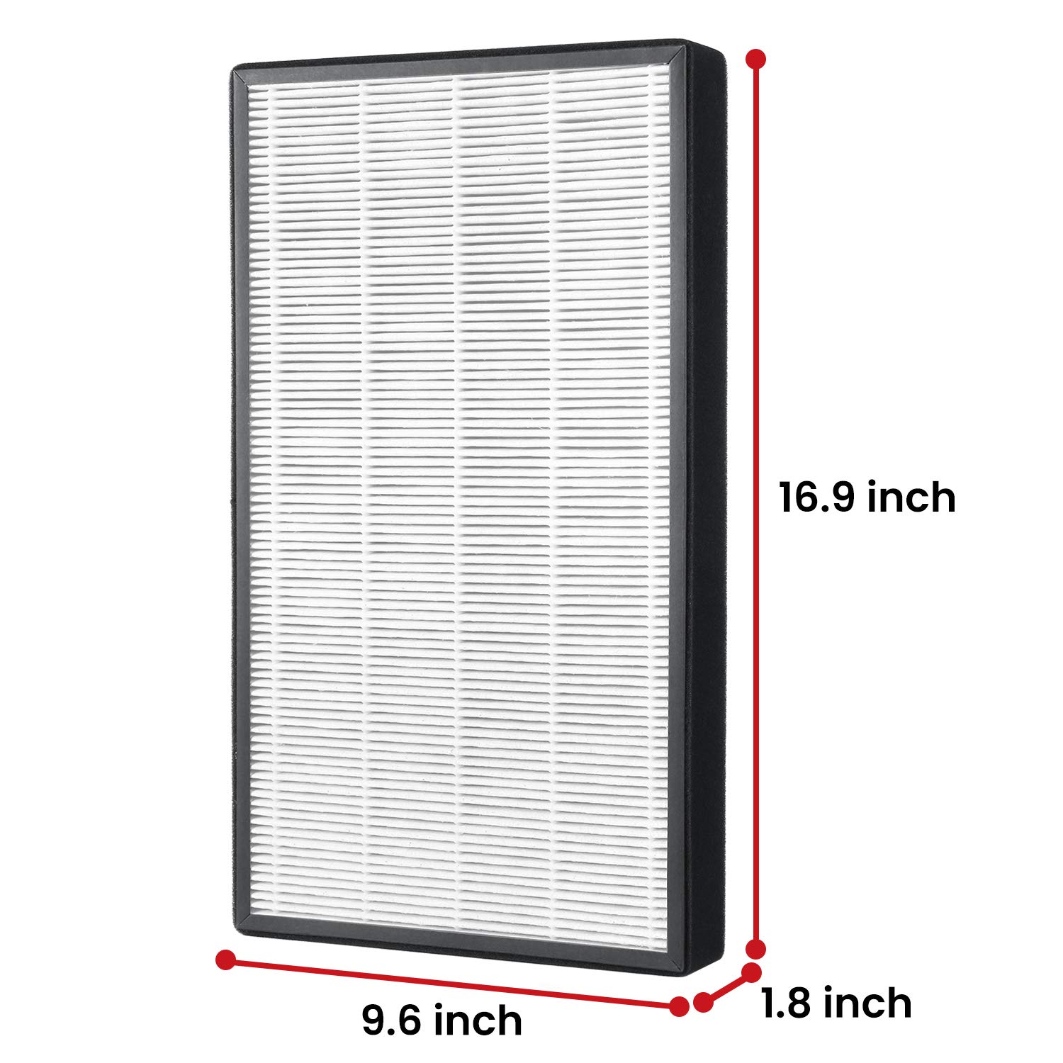 TOSOT Air Purifier KJ350G Replacement Filter Set- Medical Grade True HEPA H13 Filter (2Packs)