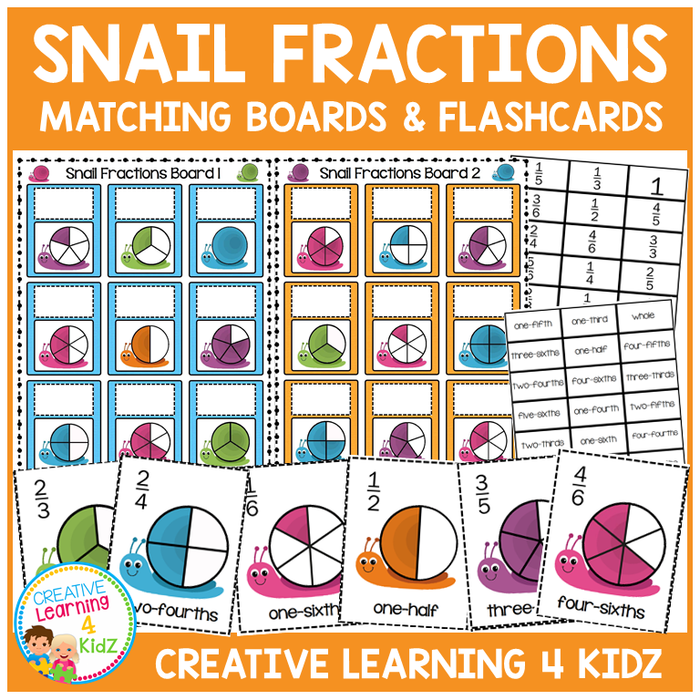 Fraction Matching Boards & Flashcards