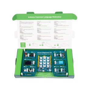 seeed studio Grove Beginner Kit for Arduino, Arduino Starter Kit All-in-one for STEAM Teaching, Arduino UNO Compatible Board with 10 Sensors and 12 Projects with Free Course.