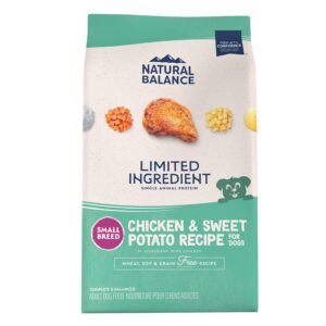 natural balance limited ingredient small breed adult grain-free dry dog food, chicken & sweet potato recipe, 12 pound (pack of 1)