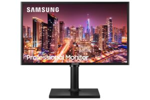 samsung t40f series 24-inch fhd 1080p computer monitor, ips panel, hdmi, vga (d-sub), height adjustable stand, 3 yr wrnty (lf24t400fhnxgo)