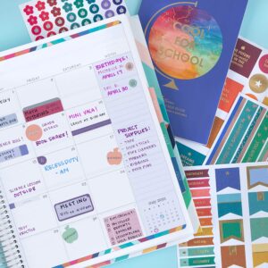 Erin Condren Designer Sticker Book - Too Cool for School, Edition 4 (694 Stickers) Decorative and Cute Stickers for Customizing Planners, Notebooks, and More