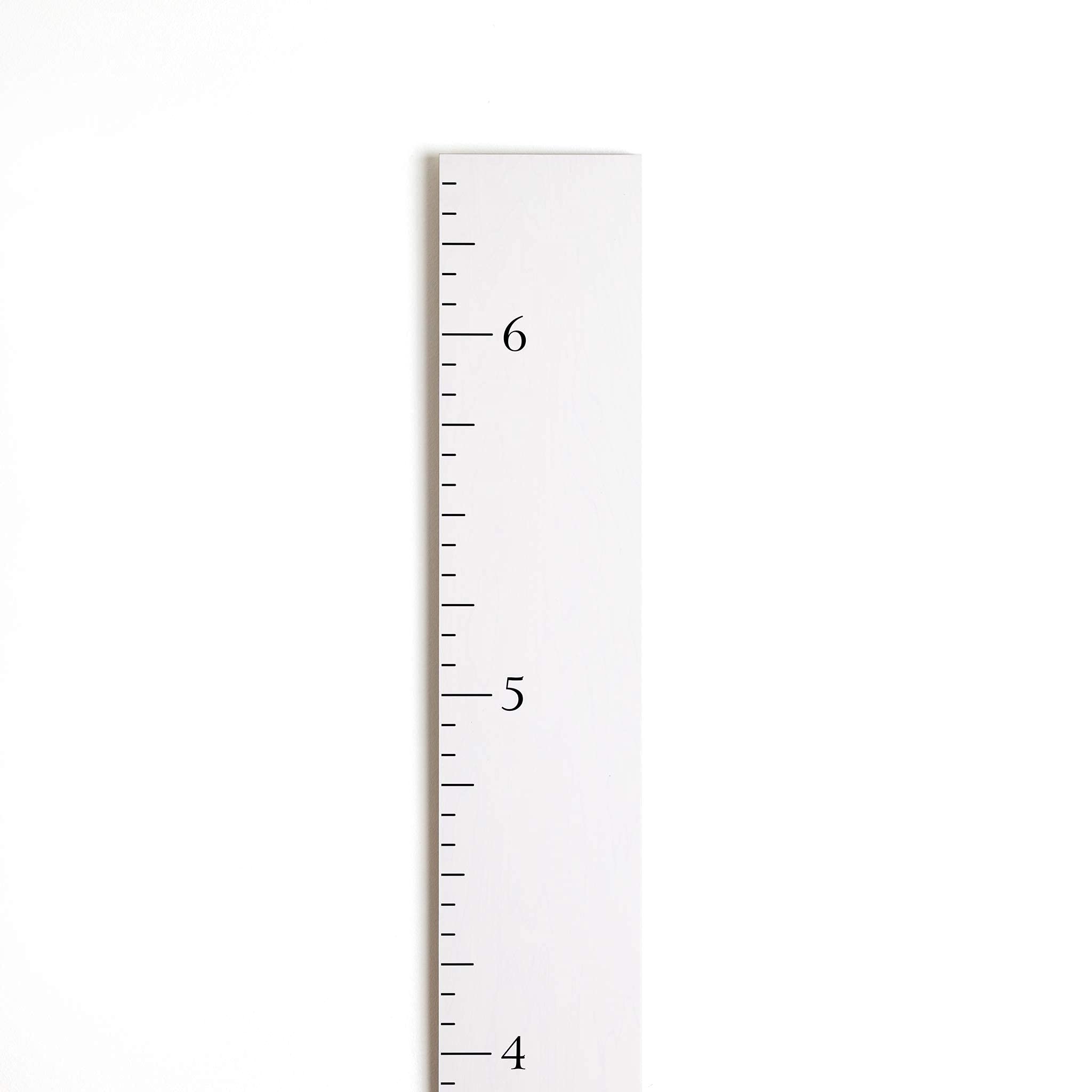 Headwaters Studio Wood Growth Chart for Wall - Growth Chart Wood Growth Chart for Kids Wooden Ruler Growth Chart Child Height Wall Chart Grow Chart for Wall Kids Wall Ruler Height Chart-Modern White