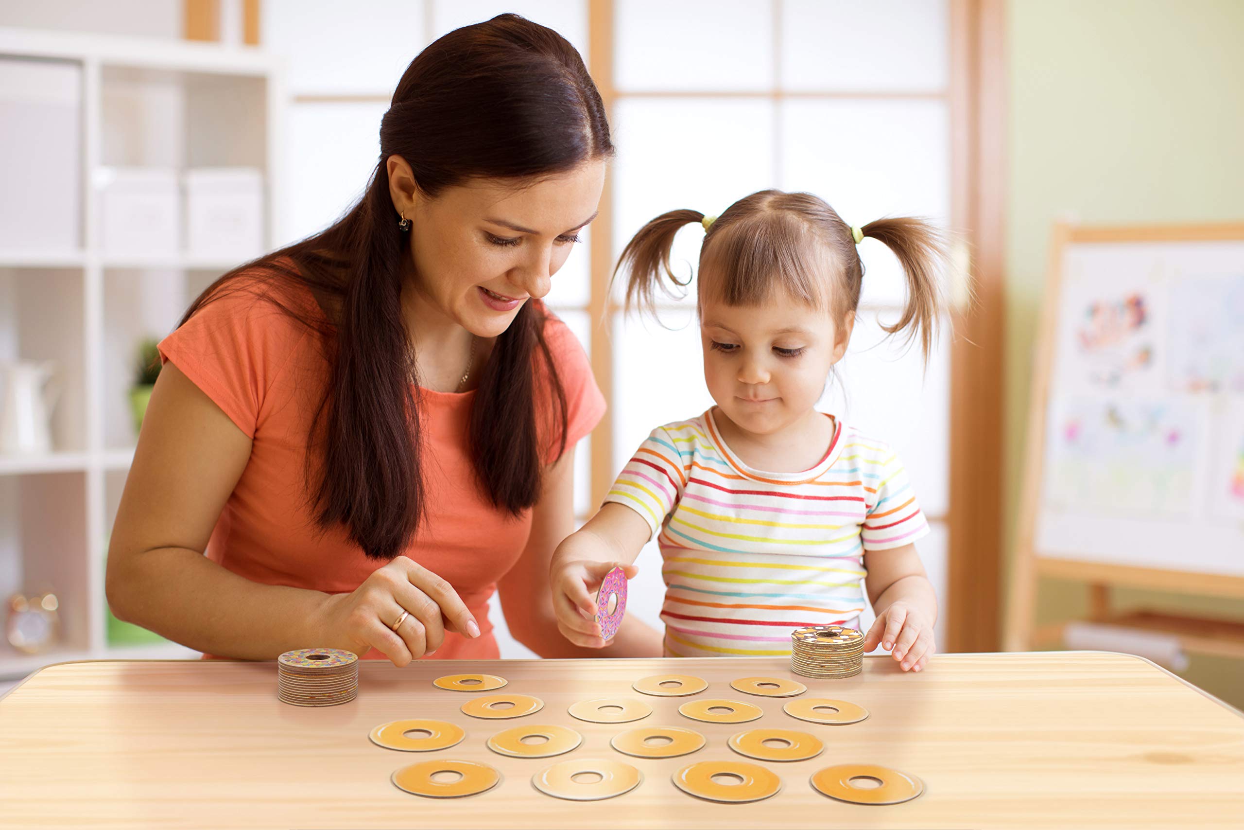 Genuine Fred Glazed and Confused, Donut Memory Game, Include 48 Donuts with 24 toppings to Pair. Great Family Game for Kids & Adults. Fun Gift for Kids. Memory and Matching Game for Kids 5+