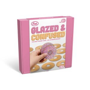 Genuine Fred Glazed and Confused, Donut Memory Game, Include 48 Donuts with 24 toppings to Pair. Great Family Game for Kids & Adults. Fun Gift for Kids. Memory and Matching Game for Kids 5+