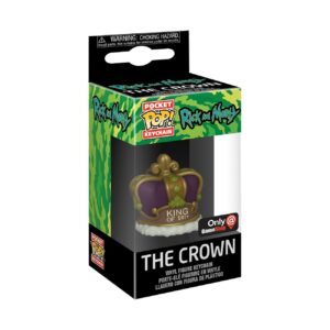 funko pocket pop! keychain: rick and morty - the crown exclusive vinyl figure