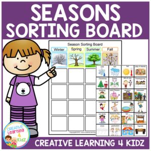 seasons sorting board