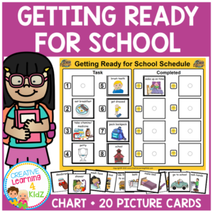 getting ready for school visual schedule