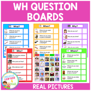 wh question boards