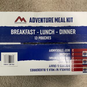 HM Mountain House Adventure Meal KIT, Breakfast - Lunch - Dinner, 13 Pouches