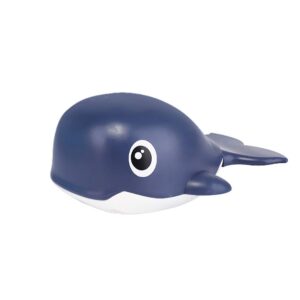 nextake wind-up whale bath toy, swimming whale toddlers bathtub windup whale tub toy clockwork whale bathtub toy whale water toy for boys and girls (deep blue)