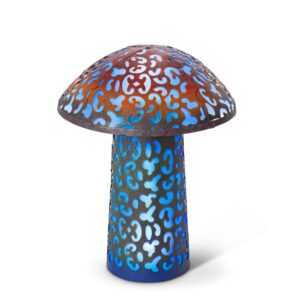 17.5" solar lighted garden meadow mushroom