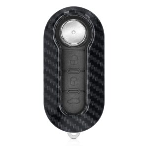 kwmobile Key Cover Compatible with Fiat Lancia - Carbon