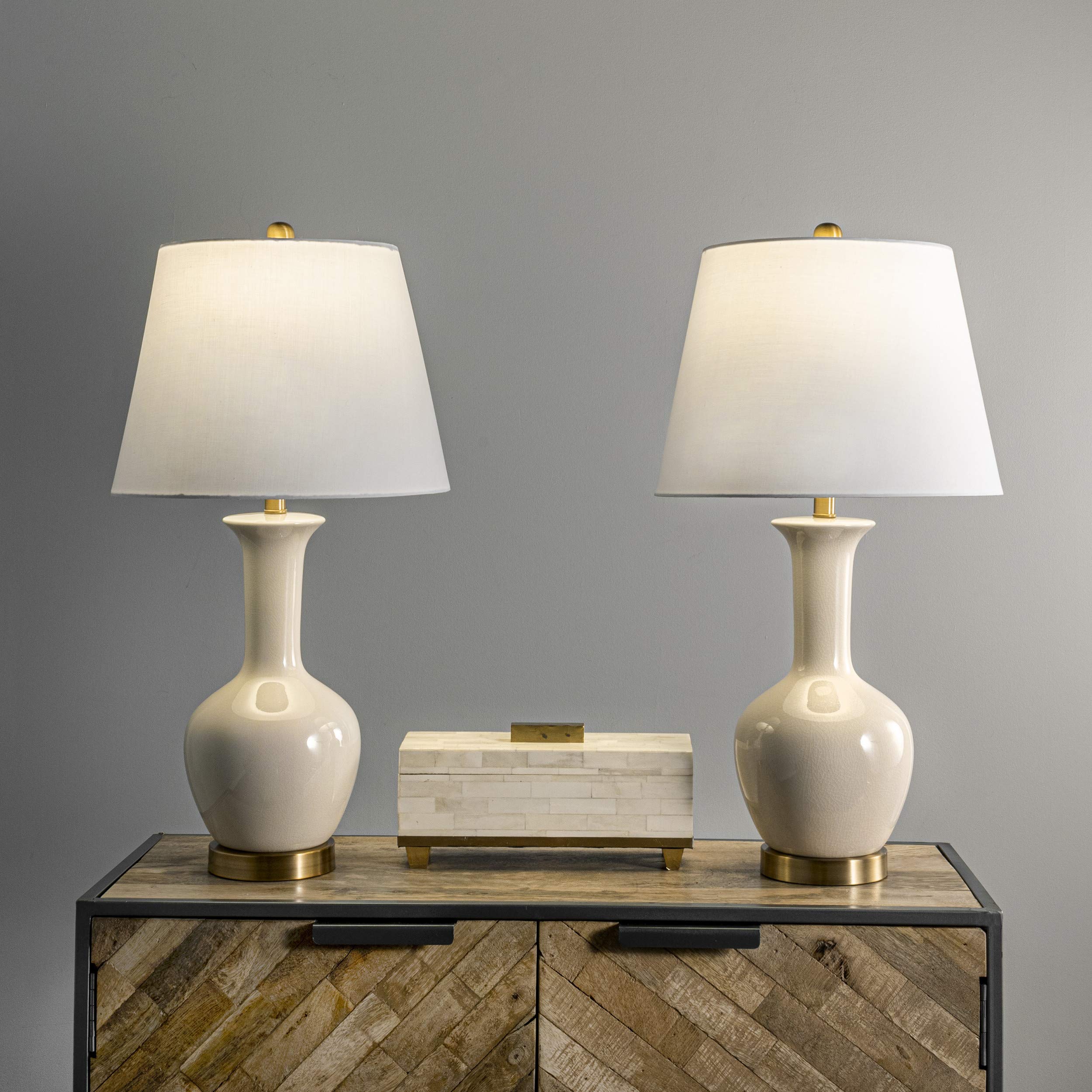 nuLOOM Rockville 27" Ceramic Table Lamp Set