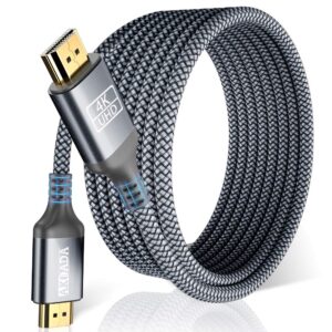 AkoaDa 4K HDMI Cable 6.6FT, 18Gbps High Speed HDMI 2.0 Braided Cable, Supports 4K 60Hz, 2K, 1080P, HDCP2.2 Compatible with Roku/Fire TV/PC/PS5/4/X-Box