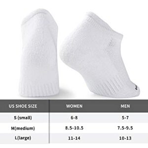 Wonder Young Mens Ankle Athletic Socks Cotton Mesh Cushioned Running Low Cut Tab Socks 6 Pairs