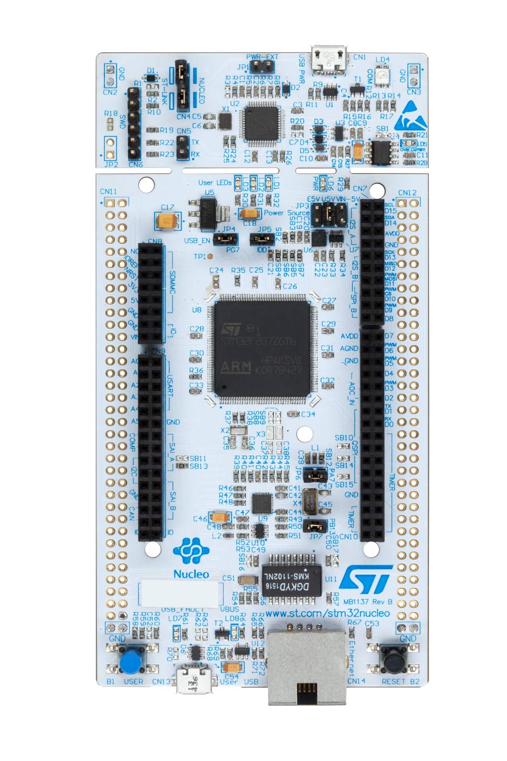 NUCLEO-F429ZI with STM32F429ZI MCU Supports ST Zio Morpho Connectivity STM32 Nucleo-144 ARM mbed Development Board Integrates ST-LINK/V2-1 @XYGStudy