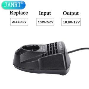 JANRI Replacement 12V AL1115CV AL1130CV BC330 BC430 Drill Tools Power Charger for Bosch Lithium Lion Battery BAT414 GBA12V30 GBA12V60 BC690 BAT412A BAT411 BAT412 BAT413