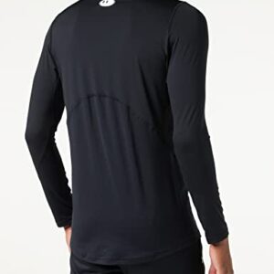 Under Armour Men's Armour HeatGear Fitted Long-Sleeve T-Shirt , Black (001)/White , XX-Large