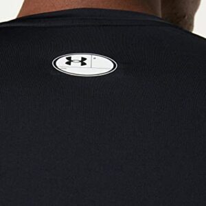 Under Armour Men's Armour HeatGear Fitted Long-Sleeve T-Shirt , Black (001)/White , XX-Large