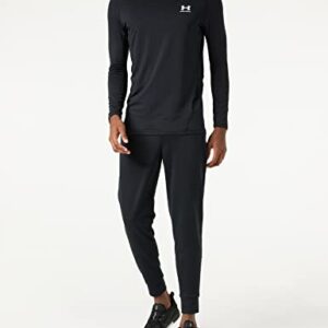 Under Armour Men's Armour HeatGear Fitted Long-Sleeve T-Shirt , Black (001)/White , XX-Large