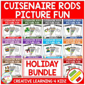 cuisenaire rods picture fun: holiday bundle