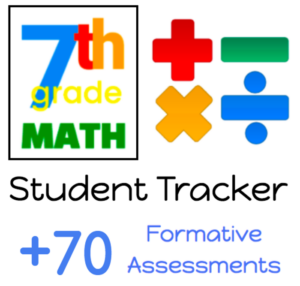 7th grade math - student tracker & 70 checks for understanding!