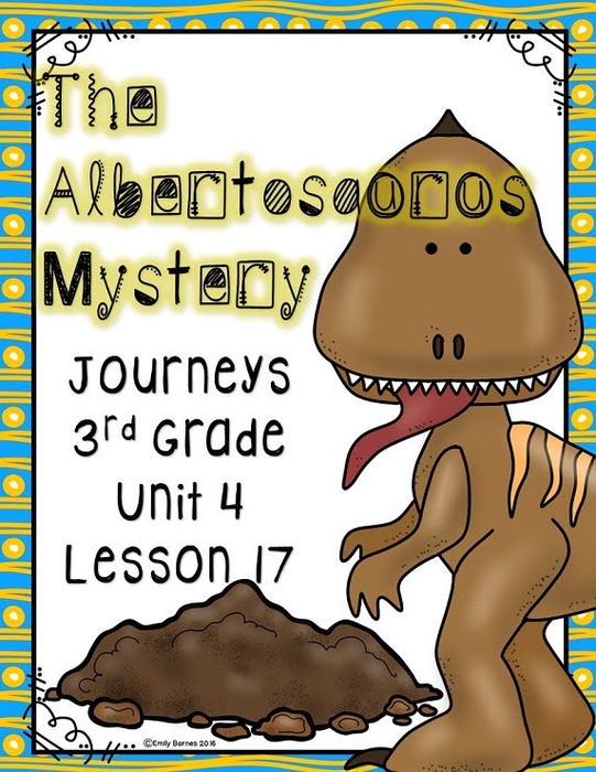 The Albertosaurus Mystery Supplement Activities Journeys 3rd Grade