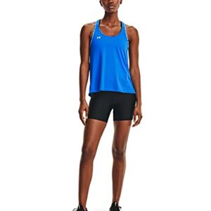 Under Armour Women's HeatGear Mid Rise Middy, Black/White, XS (US 0-2)