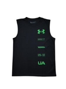 under armour tech exploded logo sleeveless t-shirt, ultra indigo/regal, youth x-small