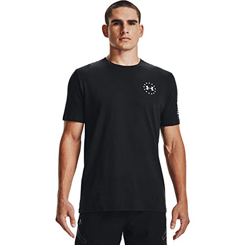 Under Armour Freedom Flag Camo T-shirt, Black/White, Large