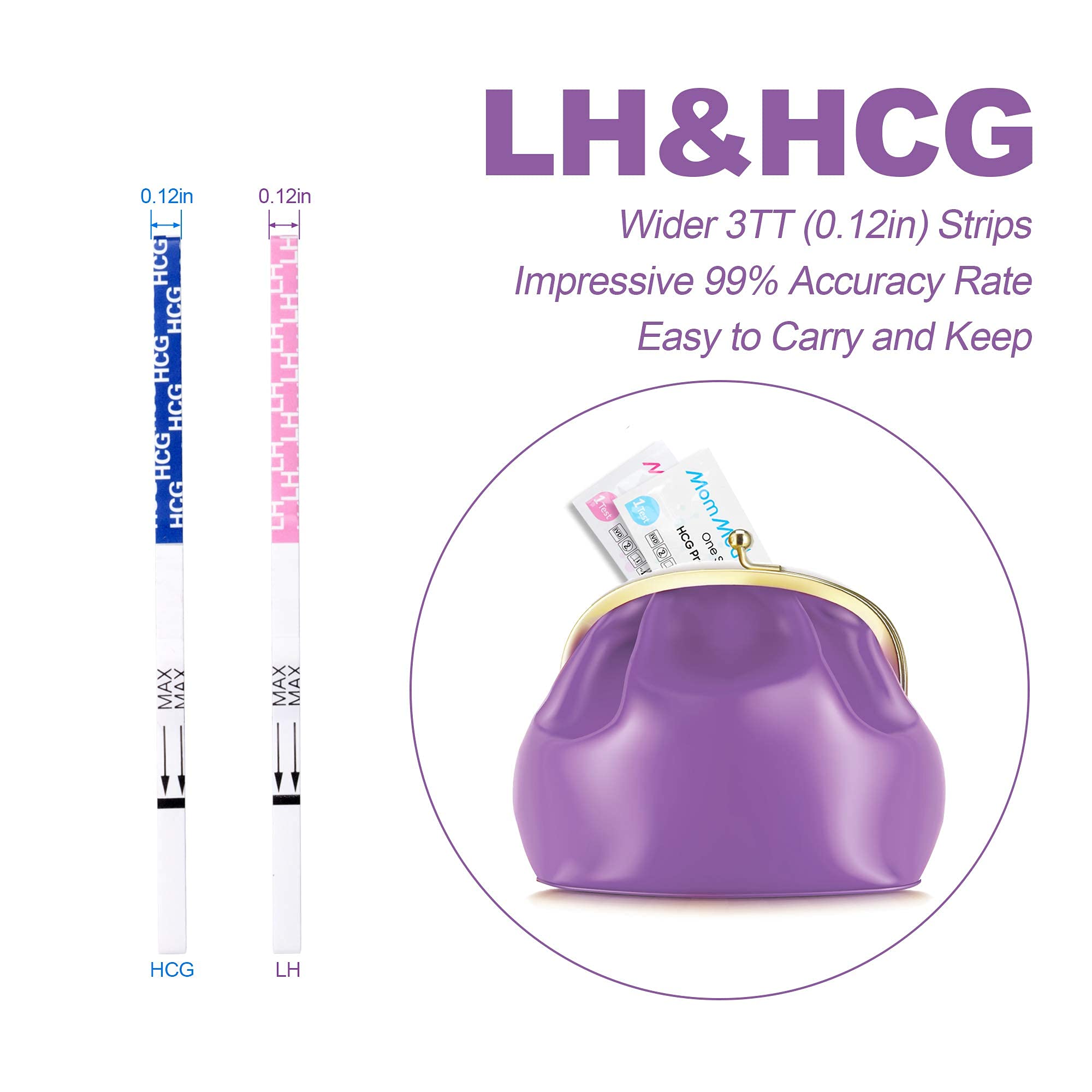 MomMed Ovulation and Pregnancy Test Strips (HCG20-LH70), at Home Ovulation Predictor Kit Includes 20 Pregnancy Tests, 70 Ovulation Test Strips and 90 Urine Cups, Accurate Fertility Test, OPK Tests