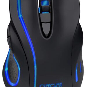 LED Backlit Gaming Mouse CHONCHOW Wired Programmable Mouse up to 7200 DPI 6 Buttons Ergonomic Design Best for FPS Gamers