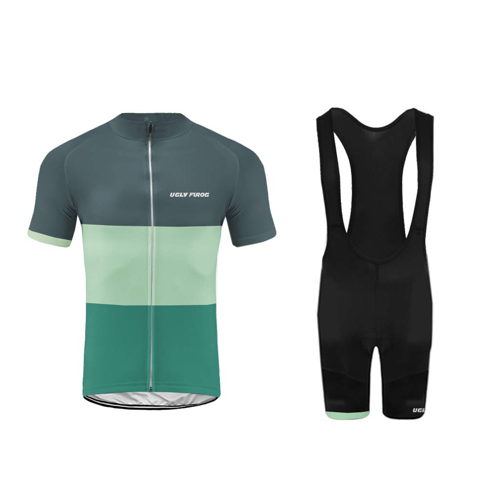 UGLY FROG Cycling Clothing Women Man Short Sleeve + Shorts Gel Bib Tights Jersey Cycling