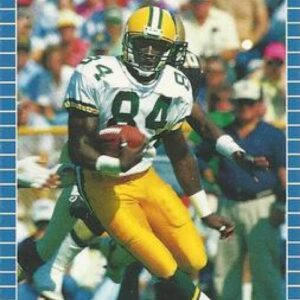 1989 Pro Set Football #550 Sterling Sharpe RC Rookie Card Green Bay Packers The Official Card of the NFL