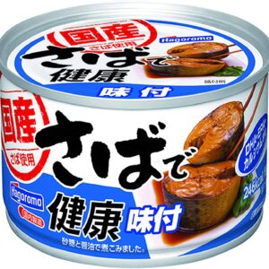 HAGOROMO Canned Mackerel Saba Kenko Shoyu Aji - Seasoned Mackerel with Soy Sauce 5.64oz. (160g) (Pack of 8) (Total 45.15oz.) - Product of Japan.