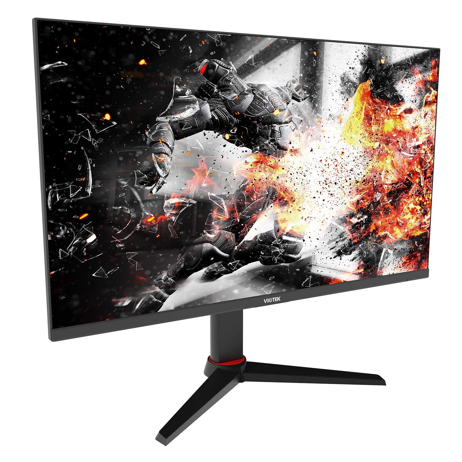 VIOTEK GFV27DAB 27” 165Hz QHD 1440p 1ms (MPRT) Gaming Monitor with Adjustable Stand, Portrait Rotation, HDR, Freesync, 99% sRGB Widescreen VA Panel, LED Backlight, 3-Years Zero Dead Pixels, VESA