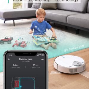 eufy RoboVac L70 Hybrid, The Cleaner, iPath Laser Navigation, 2-1 in Sweeping and Mopping, wi-fi, pa 2200 Strong Suction, Quiet, Self Charging,Ideal for Hardwood Floors,White (Renewed)