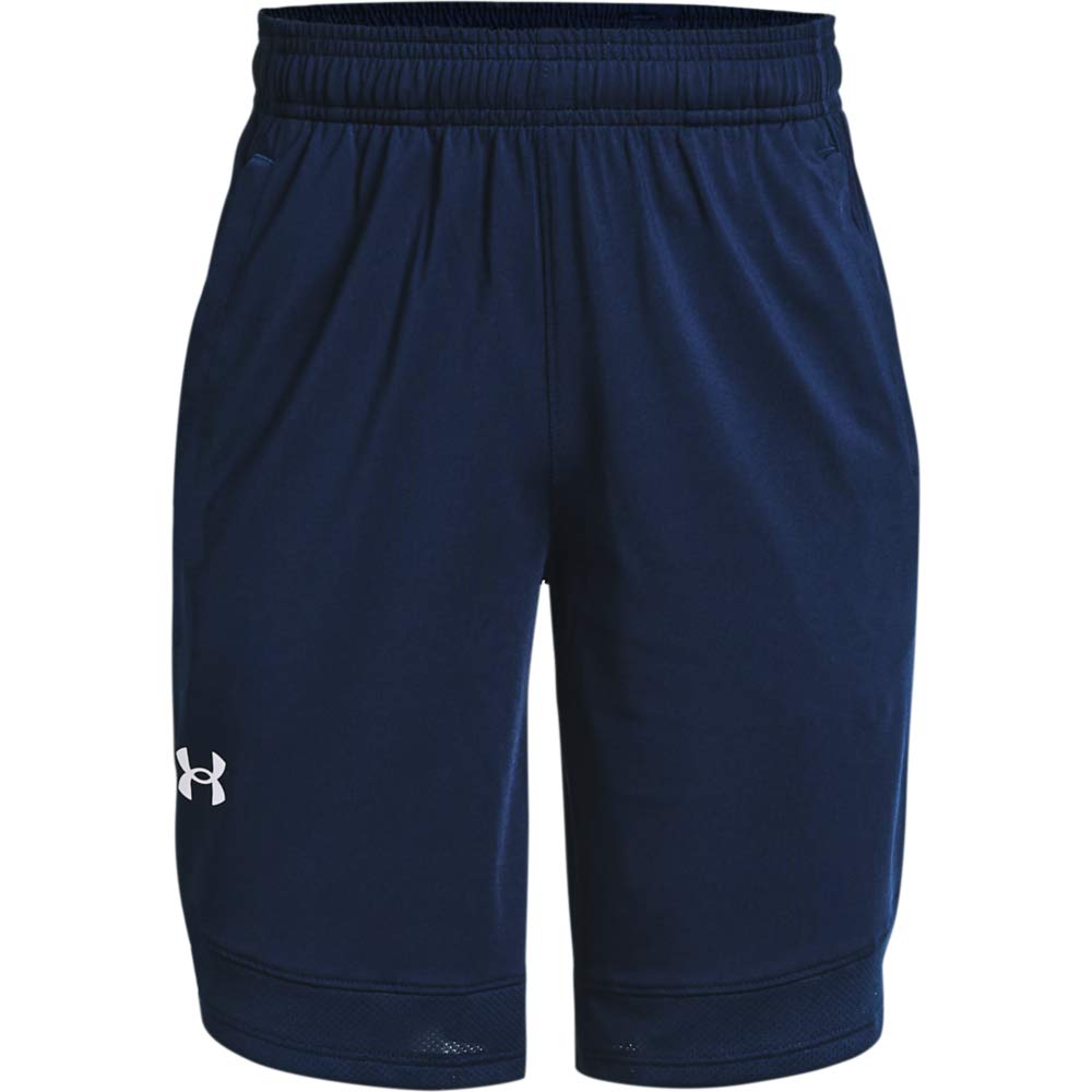 Under Armour Training Stretch Shorts, Academy Blue (408)/White, Youth X-Small