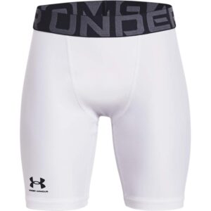 under armour boys heatgear armour shorts , white (100)/black , small