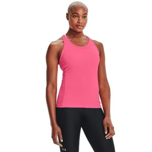 under armour women's heatgear armour racer tank , cerise (653)/metallic silver , 1x