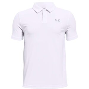 under armour boy's performance polo (big kids) white xs (7 big kids)