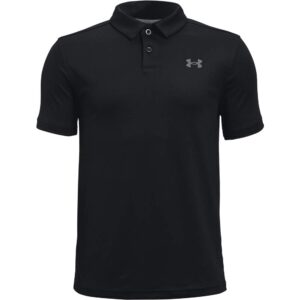 under armour boy's performance polo (big kids) black xs (7 big kids)