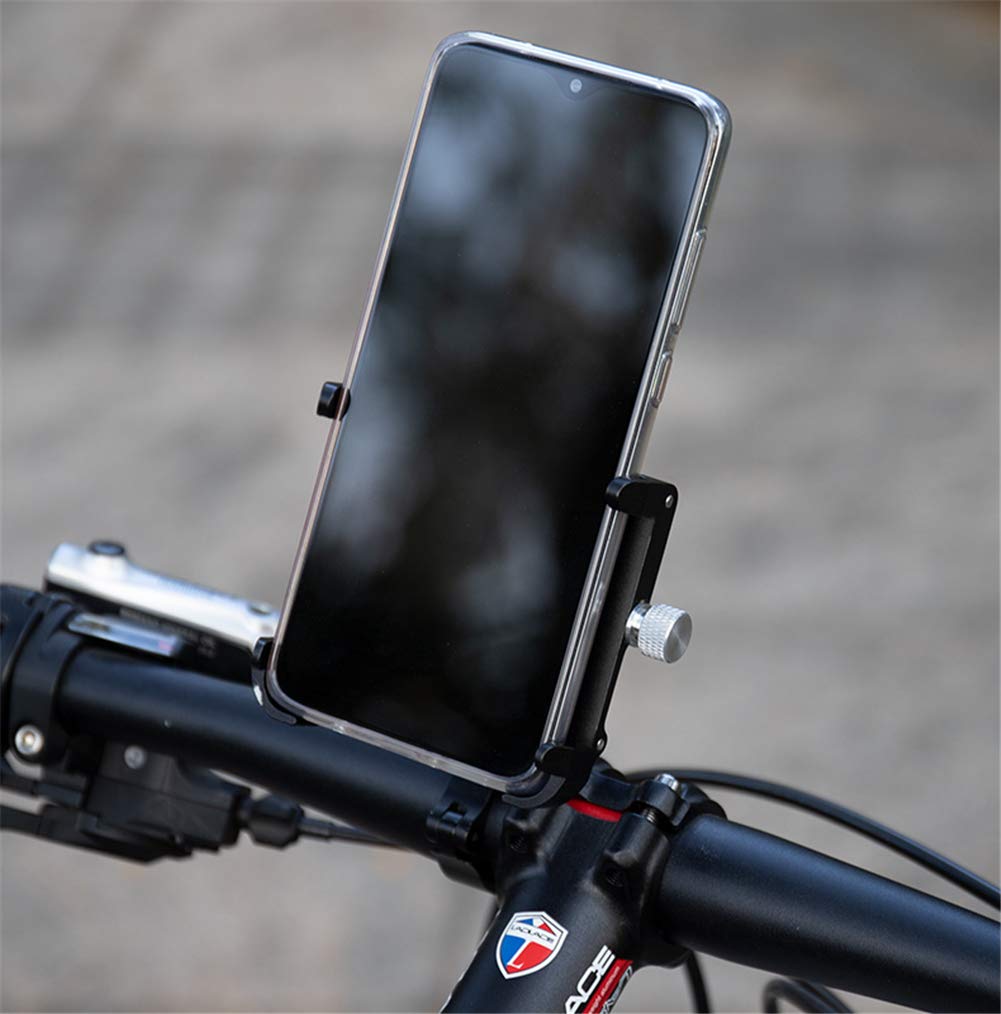 GUB PLUS11 Bicycle & Motorcycle Phone Mount, Aluminum Alloy Bike Phone Holder with 360° Rotation Adjustable for iPhone X XR Xs 7s 8 Plus, for Samsung S7/S6/Note5/4 GPS Mount 4 to 6.8 Inch