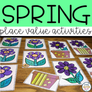 spring place value activity and worksheets