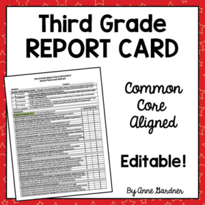 third grade report card template for standards based grading {includes versions for both word and google docs™}