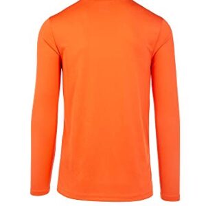 Mizuno Men's Long Sleeve Tee, Orange, X-Small