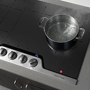 Frigidaire Professional FPIC3077RF 30" ADA Compliant Induction Cooktop with 4 Elements, PowerPlus Induction Technology, SpacePro Bridge Element, and Knob Controls: Stainless Steel